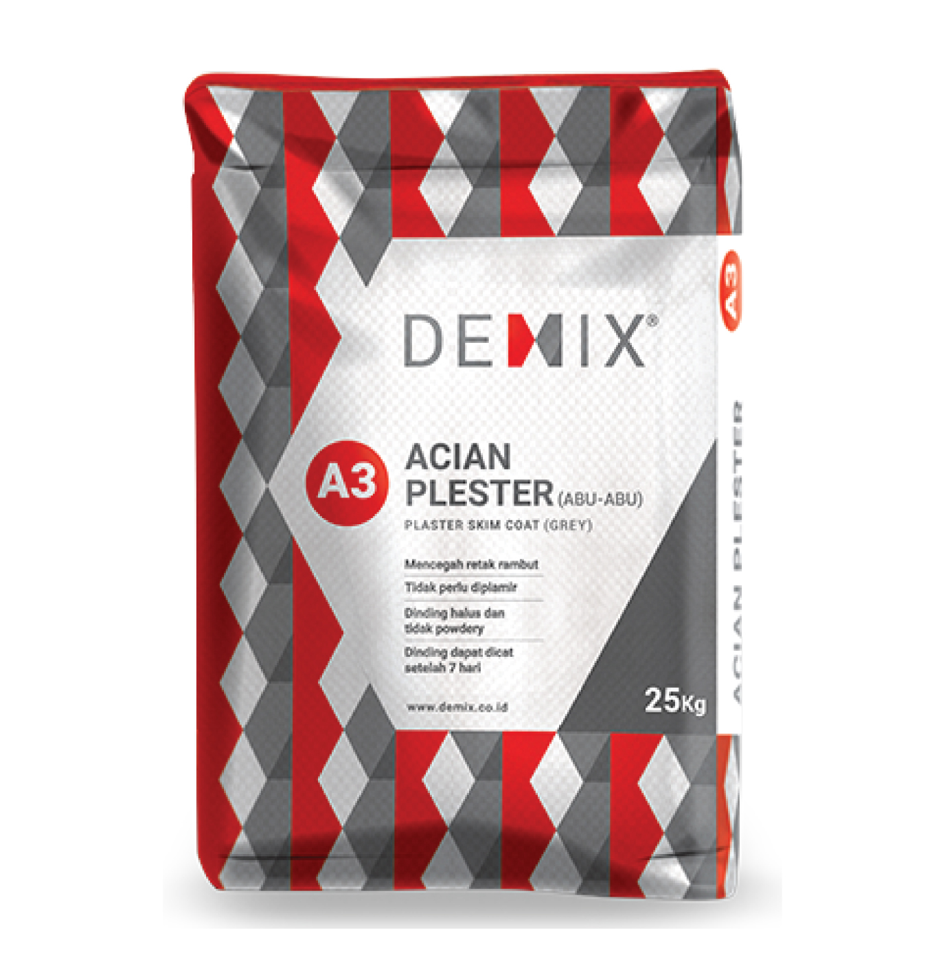 Demix A3 Acian Plester Abu Abu - PROMO APRIL 2024⭐