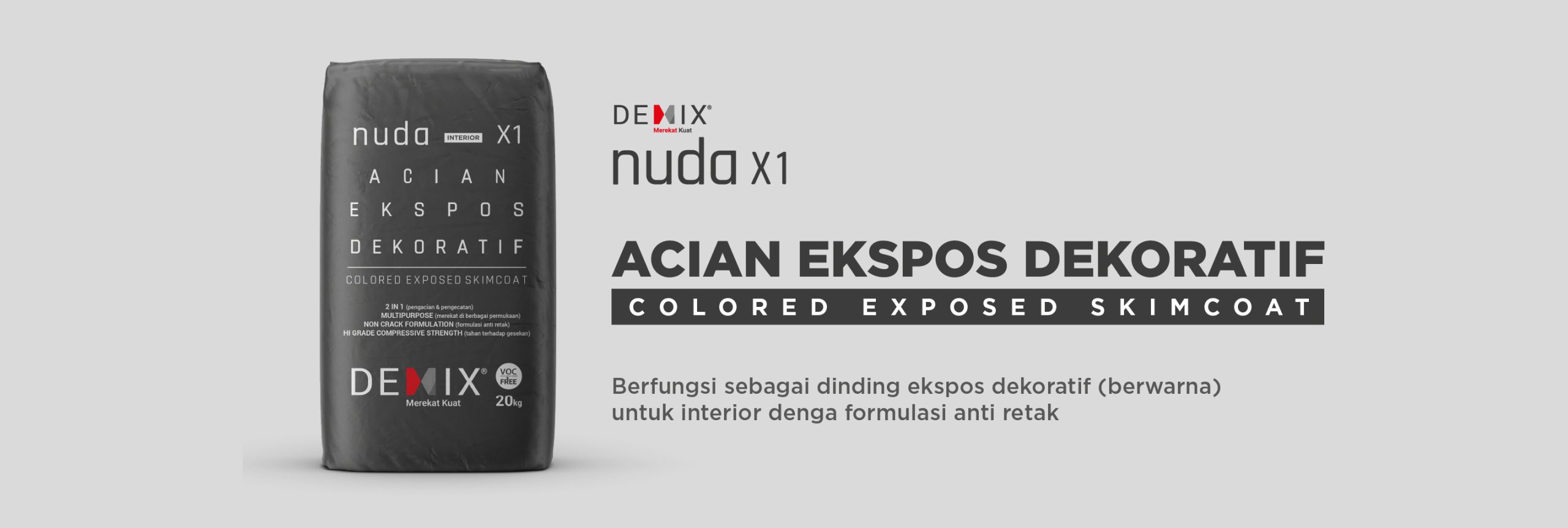 Nuda X1 Acian Ekspos 12 Warna - PROMO AGUSTUS 2025⭐
