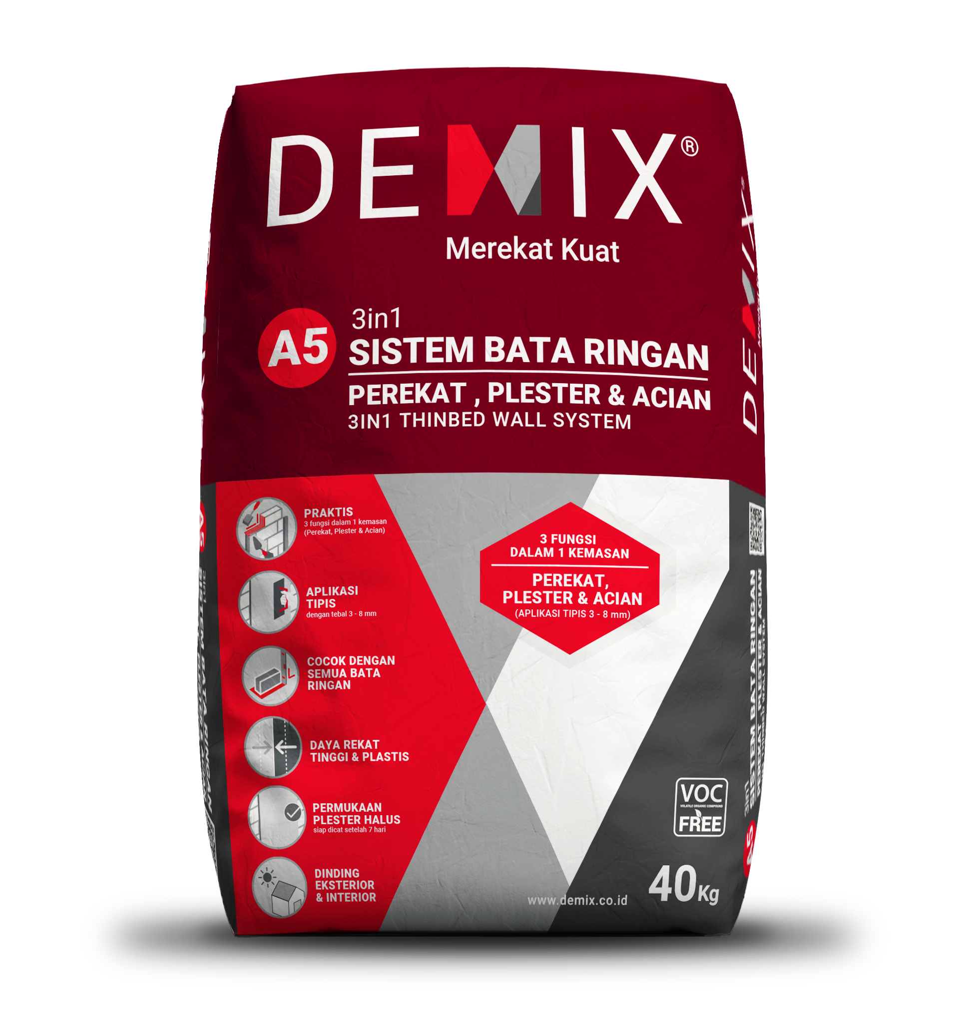 Demix A5 Thinbed Mortar 3in1 - PROMO SEPTEMBER 2025⭐