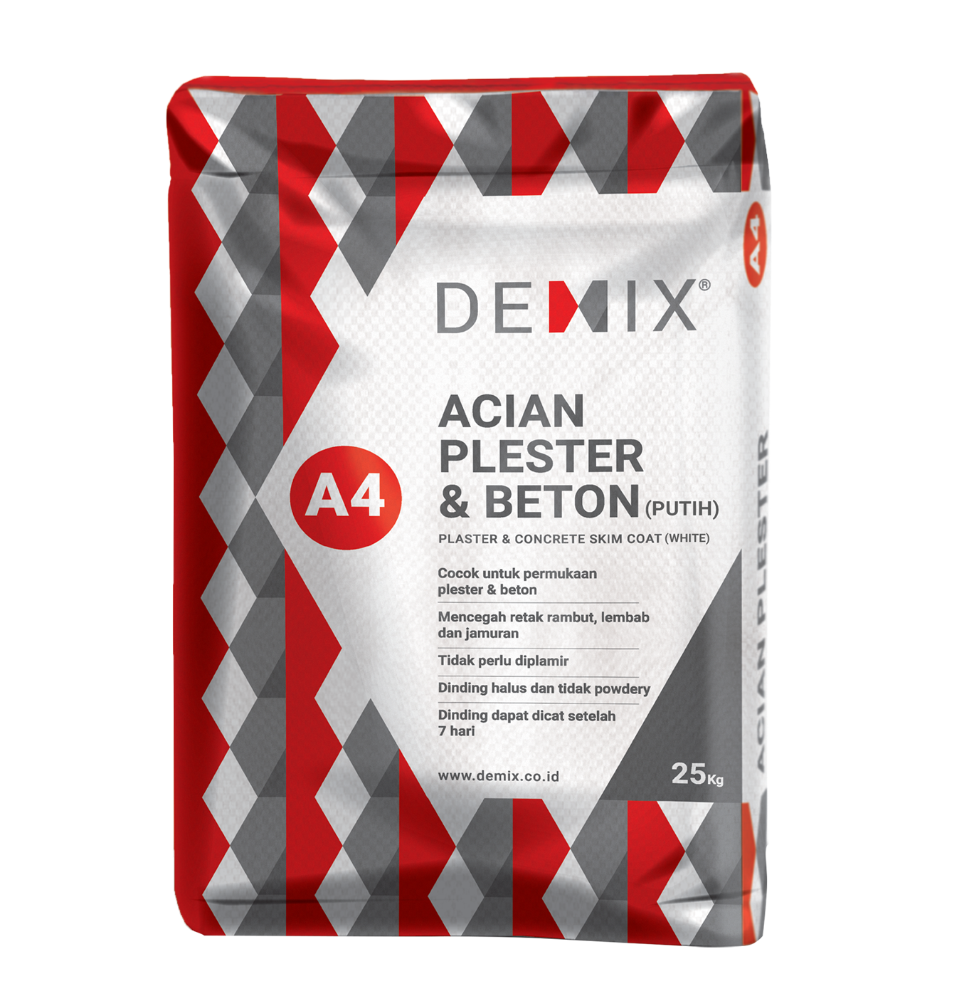 Demix A4 Acian Plester Beton Putih - PROMO MARET 2025⭐