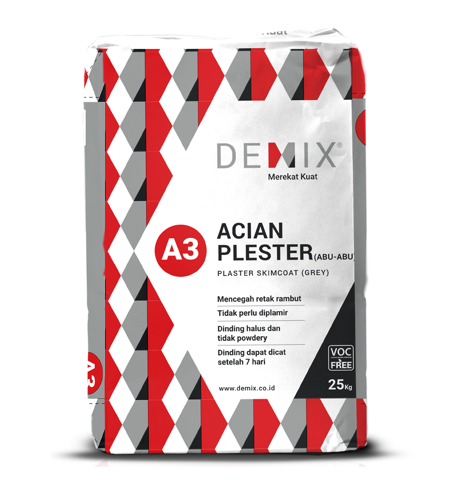 Demix A3 Acian Plester Abu Abu - PROMO JUNI 2025⭐